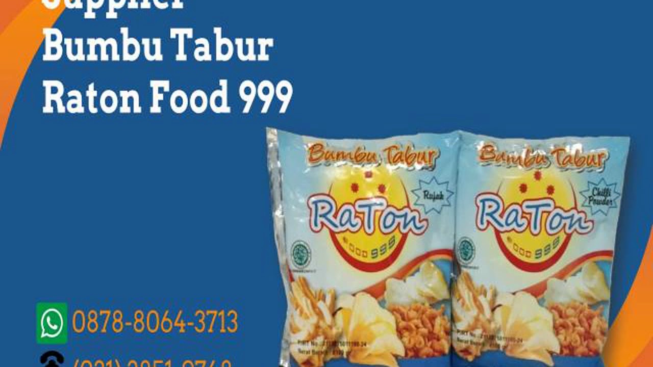 Bumbu Tabur TERBARU | 0878-8064-3713 | Bubuk Tabur Raton Food 999, Di ...