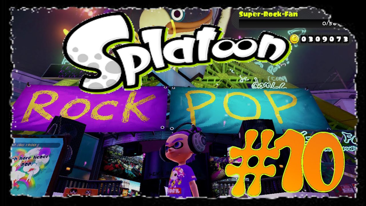 Splatoon [WiiU] #10 ☆ Splatfest Team Rock ☆ Multiplayer Gameplay ...