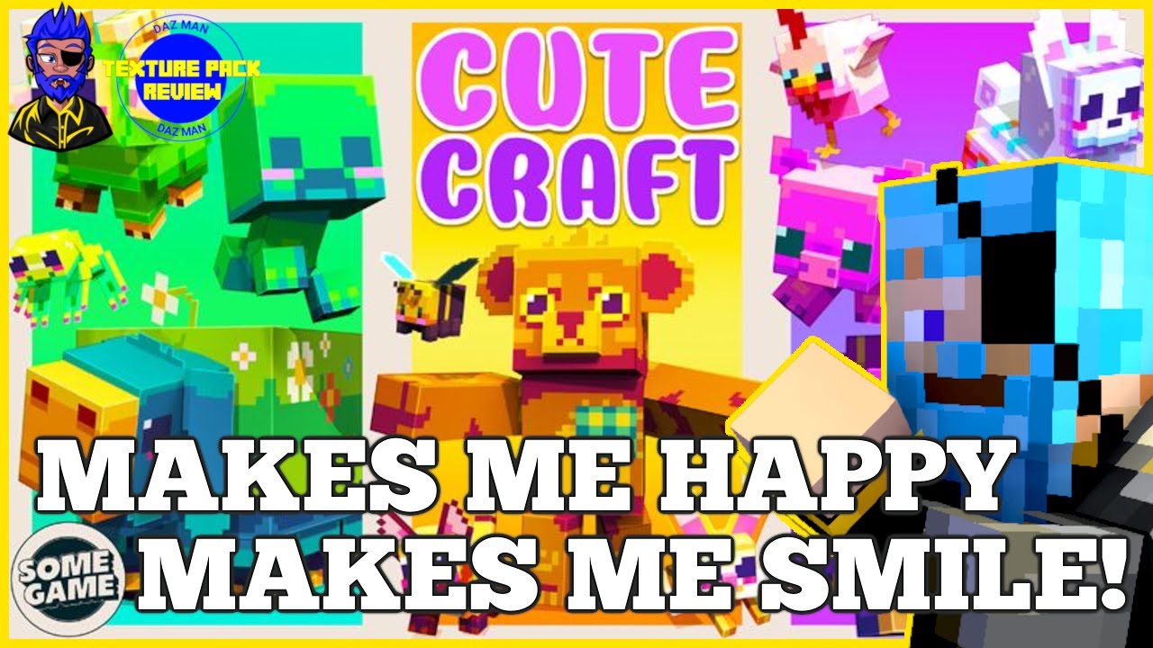 Daz Man Reviews The Cute Craft Texture Pack In Minecraft Bedrock ...
