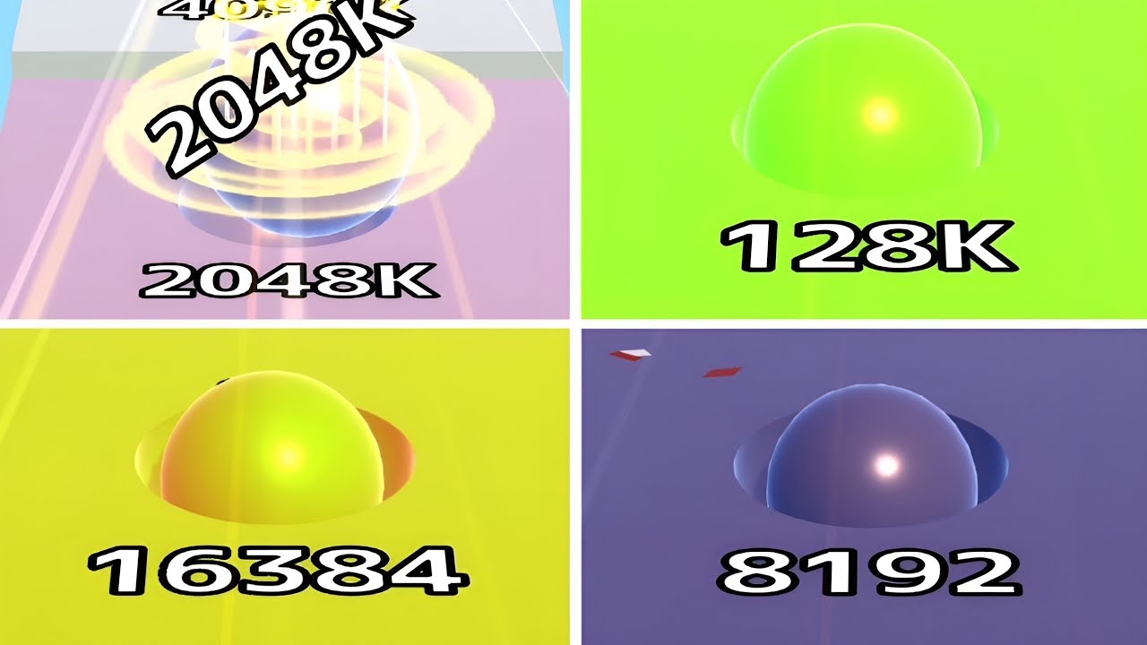 Ball Run Infinity 🎯 2048K 128K 16384 8192 - Best Mobile Gameplay ...