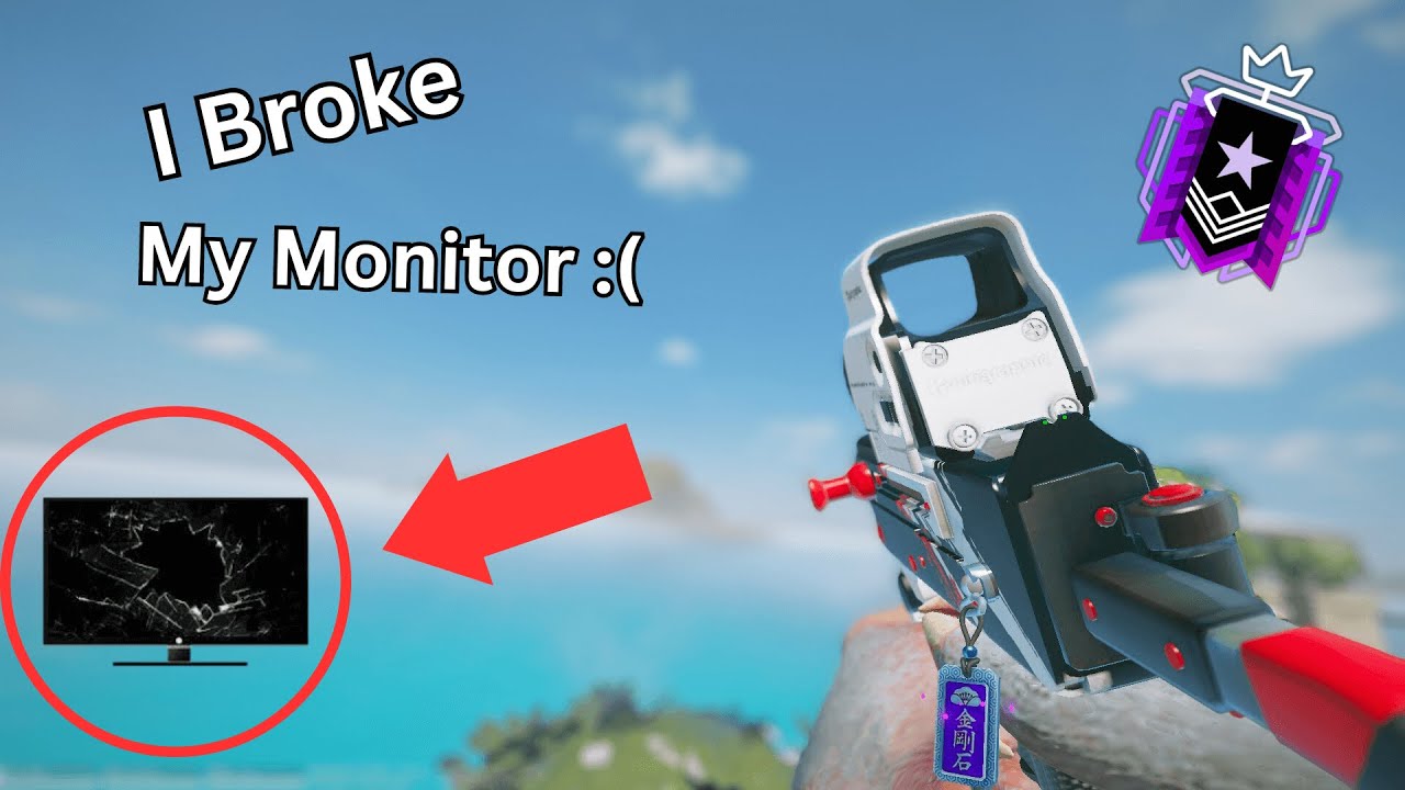 Siege Made Me BREAK My Monitor (actually broken) - YouTube