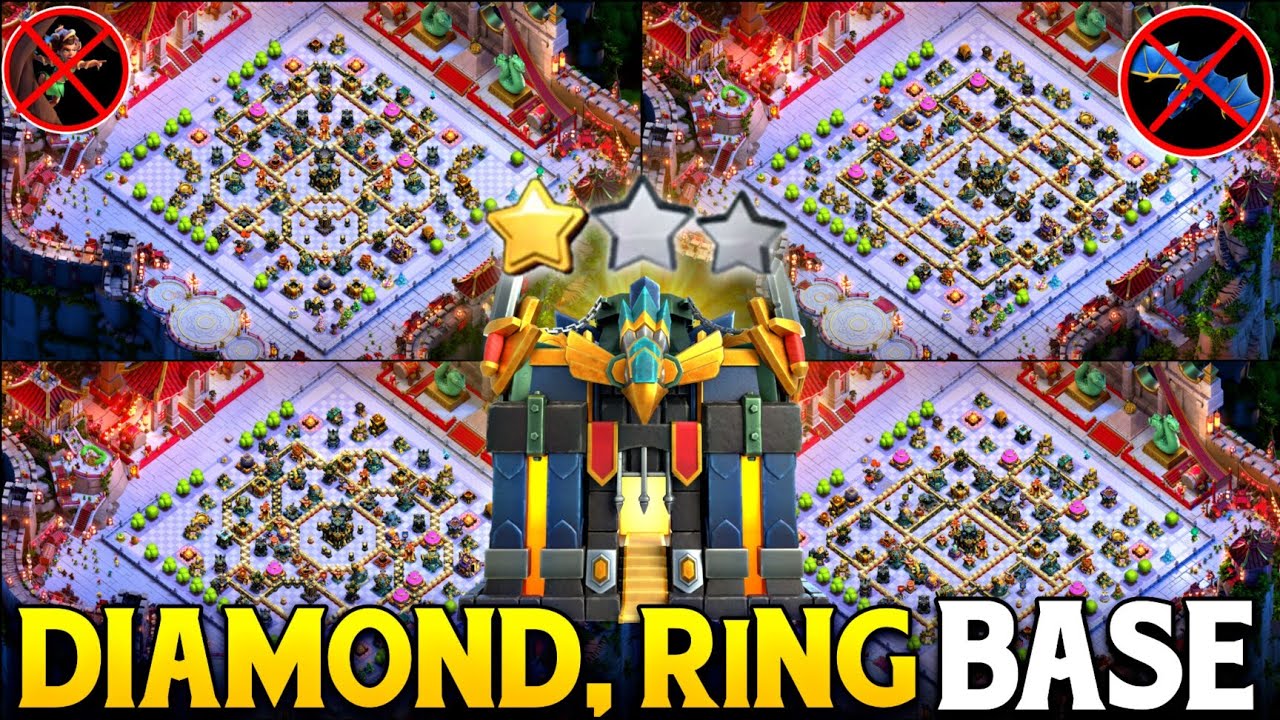 Diamond, Ring Best BASES OF TOWN HALL17| NEW TH17 RING BASE ONLY 1 STAR ...