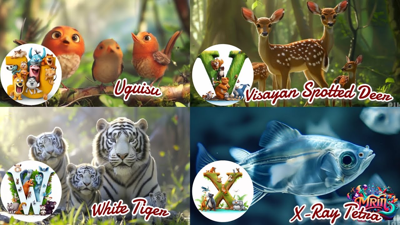 ABC Wild Animals song | Learn Alphabets | English and Animals for Kids ...