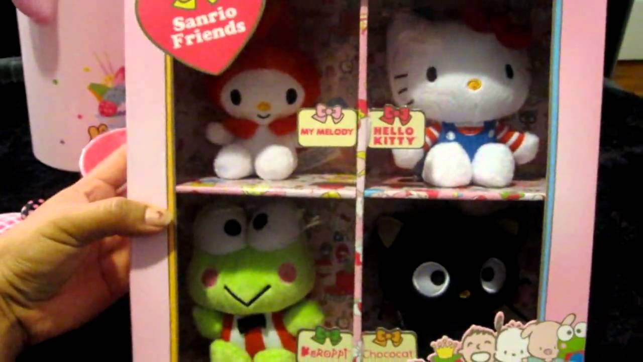 hello kitty 50th collectors edition plush set mini haul - YouTube