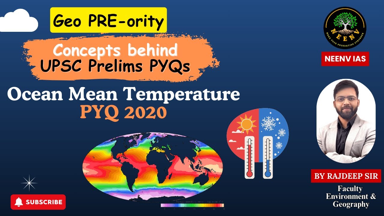UPSC Prelims Geography PYQs |Ocean Mean Temperature 2020 | Rajdeep Sir ...