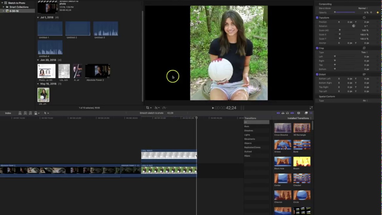 Creating the "Absolute Power" Sketch-to-Photo Effect in FCPX 2018 - YouTube