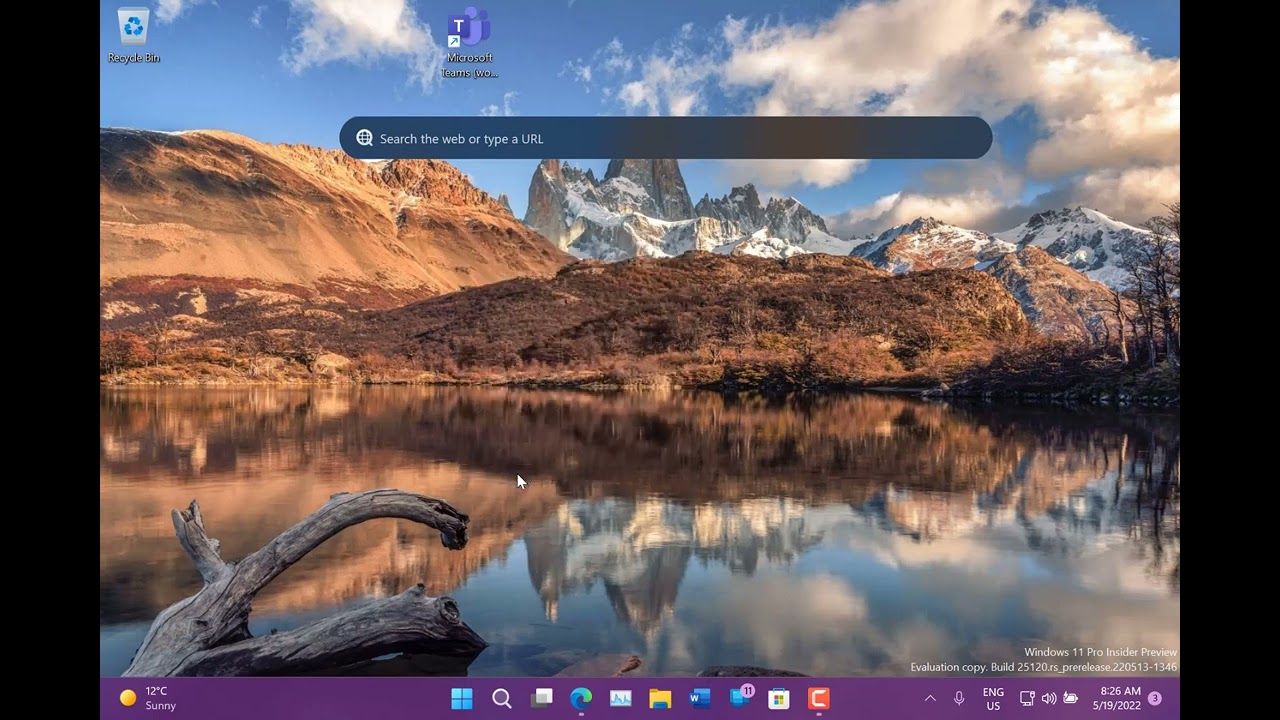 The new search bar in Windows 11 build 25120 - YouTube