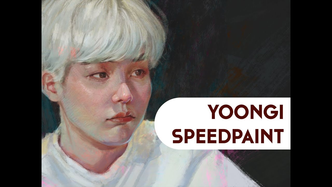 BTS Yoongi Pout Speedpaint - YouTube