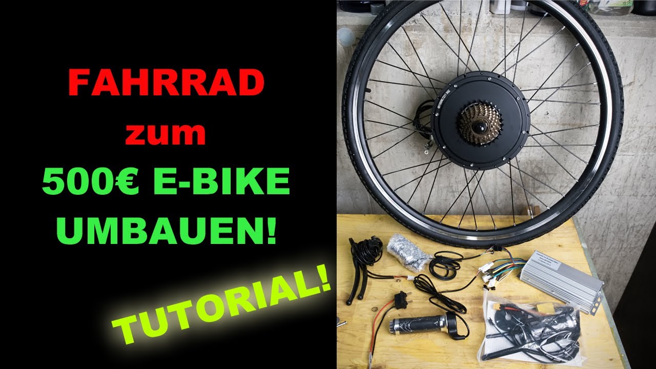 FAHRRAD ZUM E BIKE UMBAUEN MIT DEM AMAZON E BIKE KIT SCHNELL G NSTIG