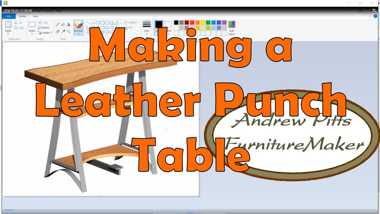 Making a Leather Punch Table: Andrew Pitts~FurnitureMaker - YouTube