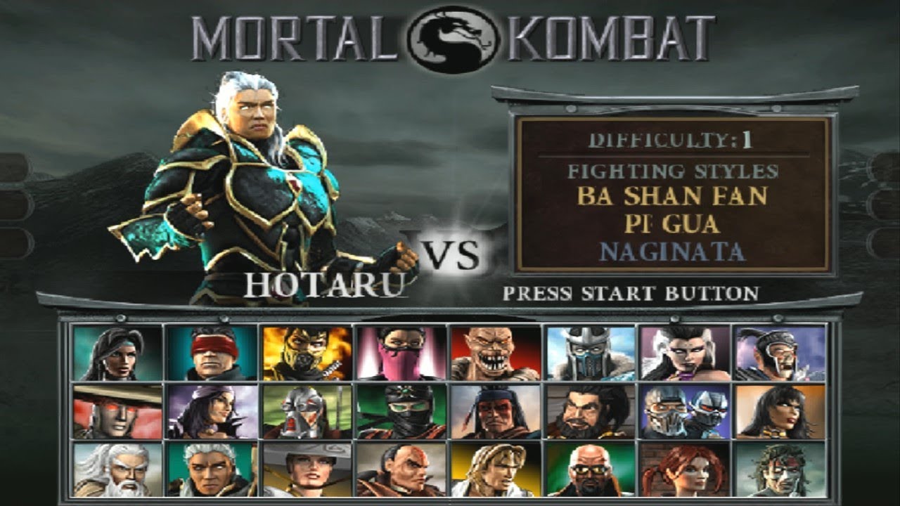 #1095 Mortal Kombat Deception (PS2) Hidden Characters (8/11): Hotaru ...