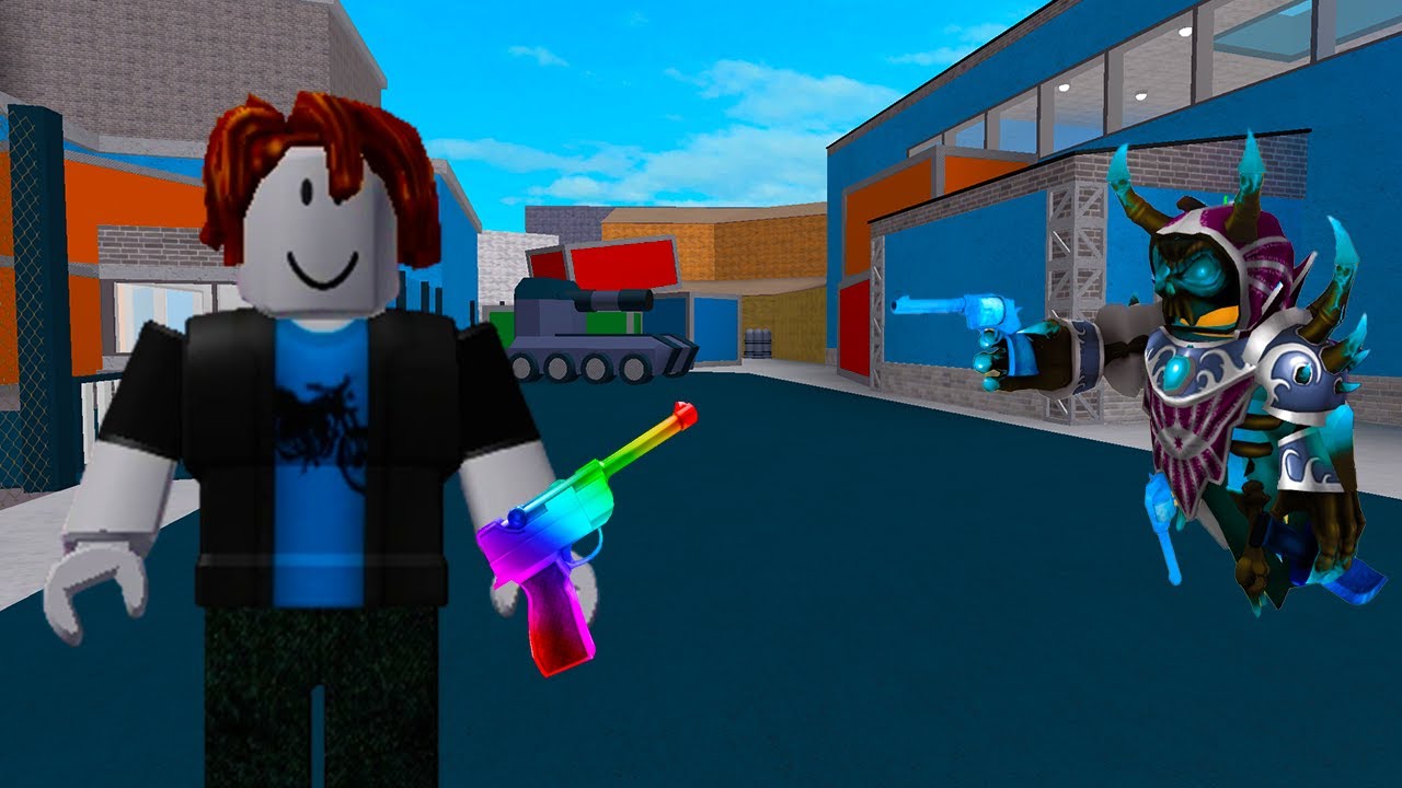FAKE GUN TROLL BACKFIRED ON ME ON MM2 - YouTube