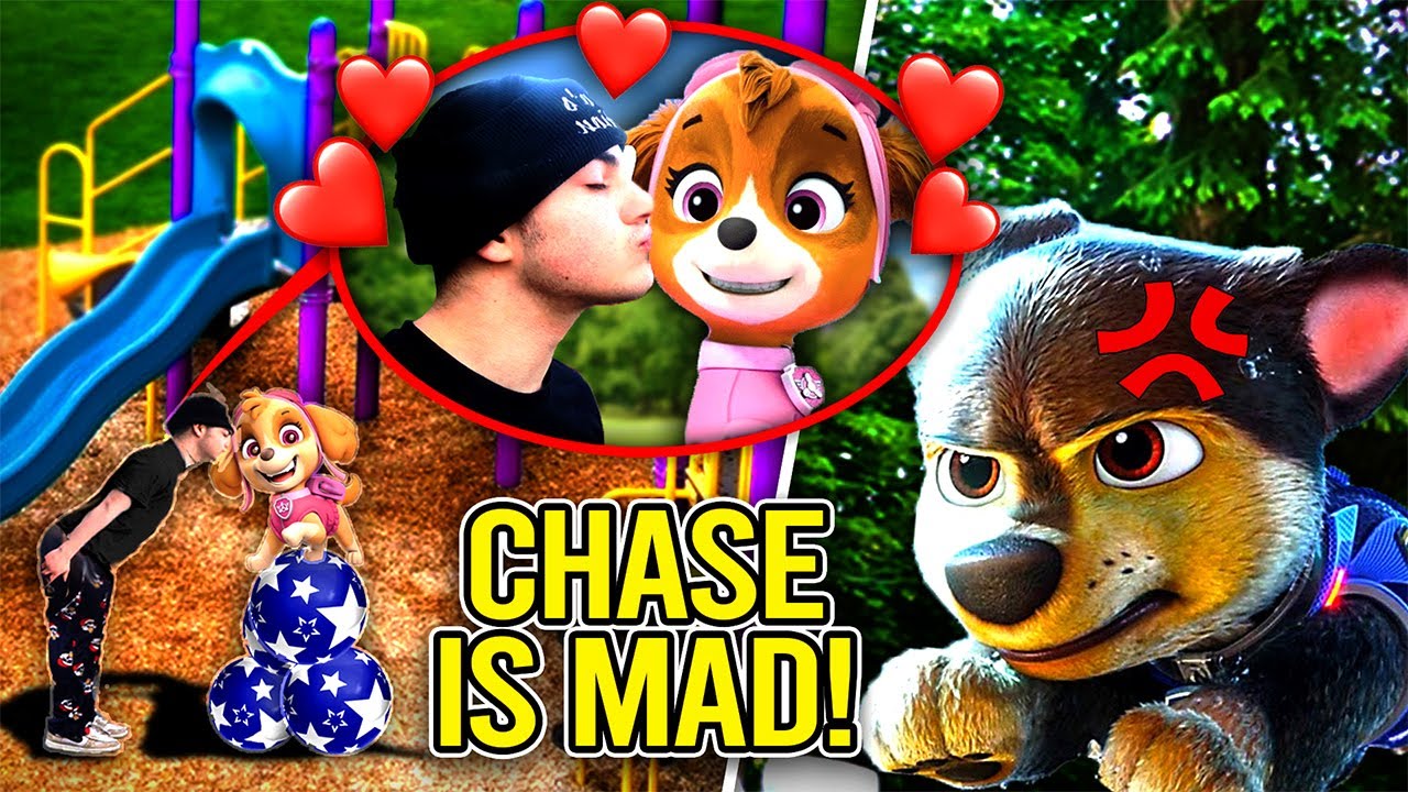 GOING ON A DATE WITH SKYE FROM PAW PATROL!! (CHASE GOT MAD) - YouTube