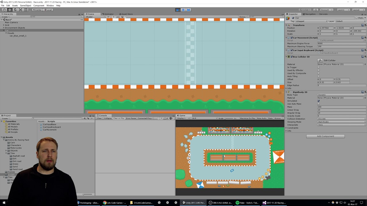 1 HOUR 1 GAME | Racing Cars Ep. 1 | Unity Tutorial - YouTube
