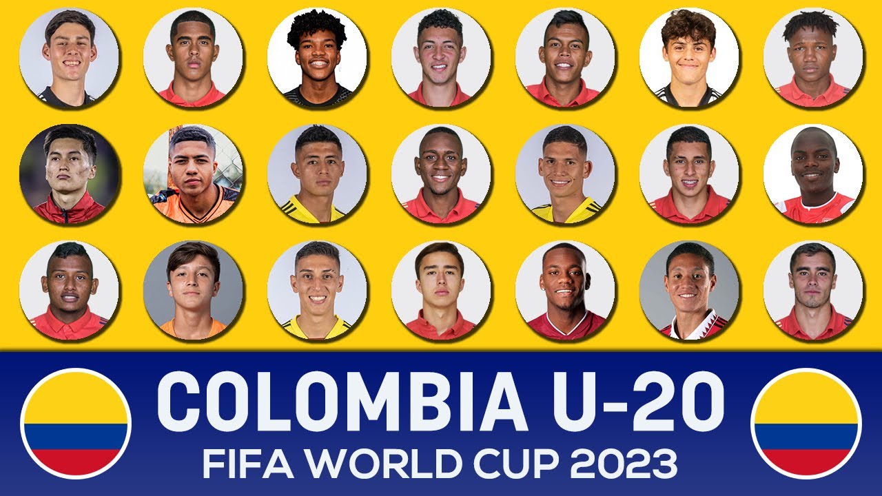 COLOMBIA U-20 OFFICIAL SQUAD FIFA WORLD CUP ARGENTINA 2023 - YouTube