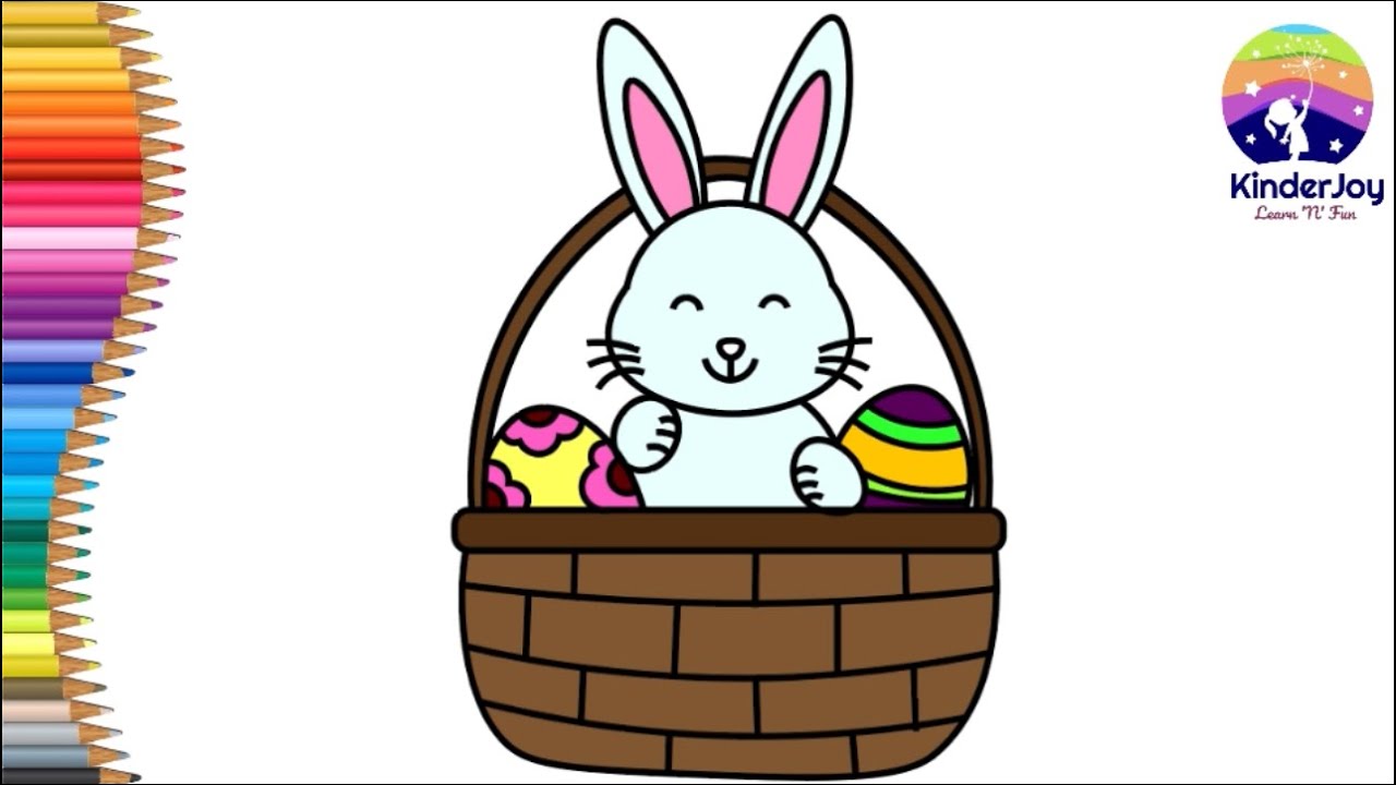 How to draw a Easter Bunny for kids| Easy drawing |Step by step |Sketches #kinderjoyart - YouTube