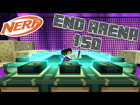 Minecraft NERF World End Arena Speedrun 1m 50s 133ms - YouTube