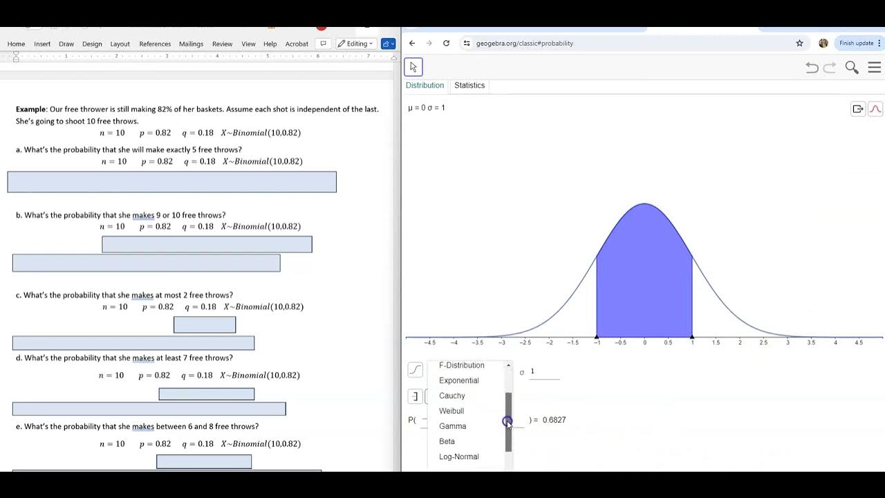 The Binomial Model with GeoGebra - YouTube