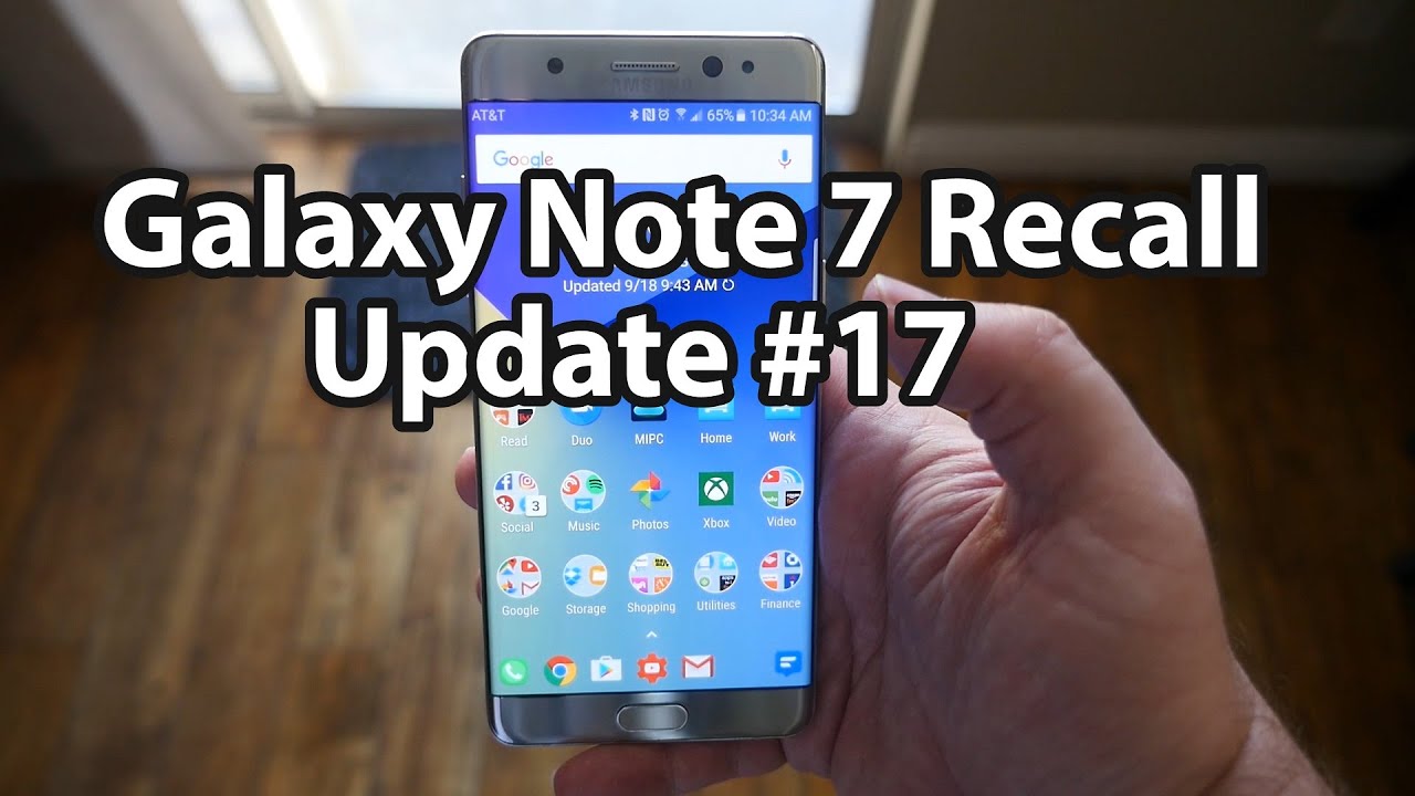 Galaxy Note 7 Recall Update #17 | Note 7 Replacements Arrive in USA ...