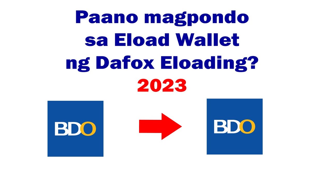 Bank to Bank Eload Wallet replenishment - YouTube