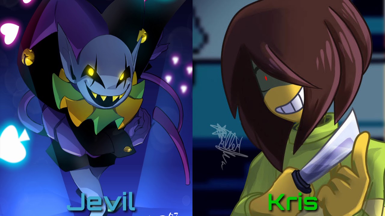 (Deltarune) Jevil Vs Kris Stronger Than You Duet - YouTube