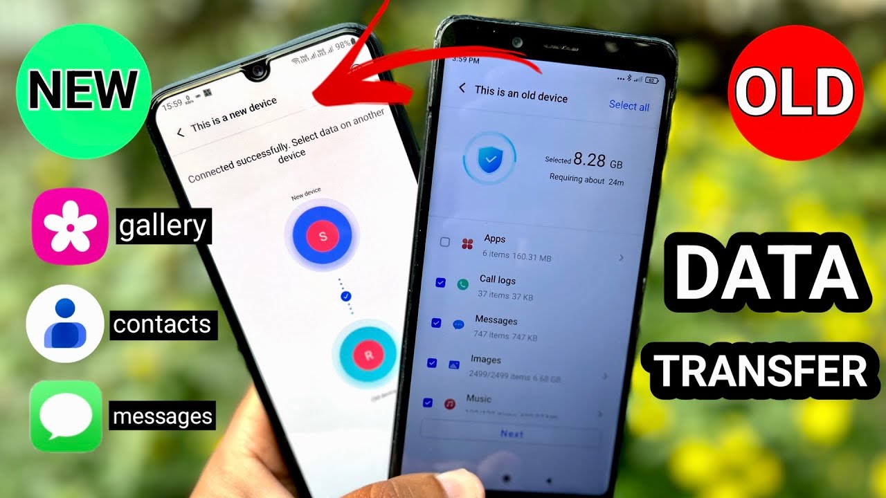 How to Transfer Data Old to New Phone 2024 🔥 Old to New Phone Data Transfer - YouTube
