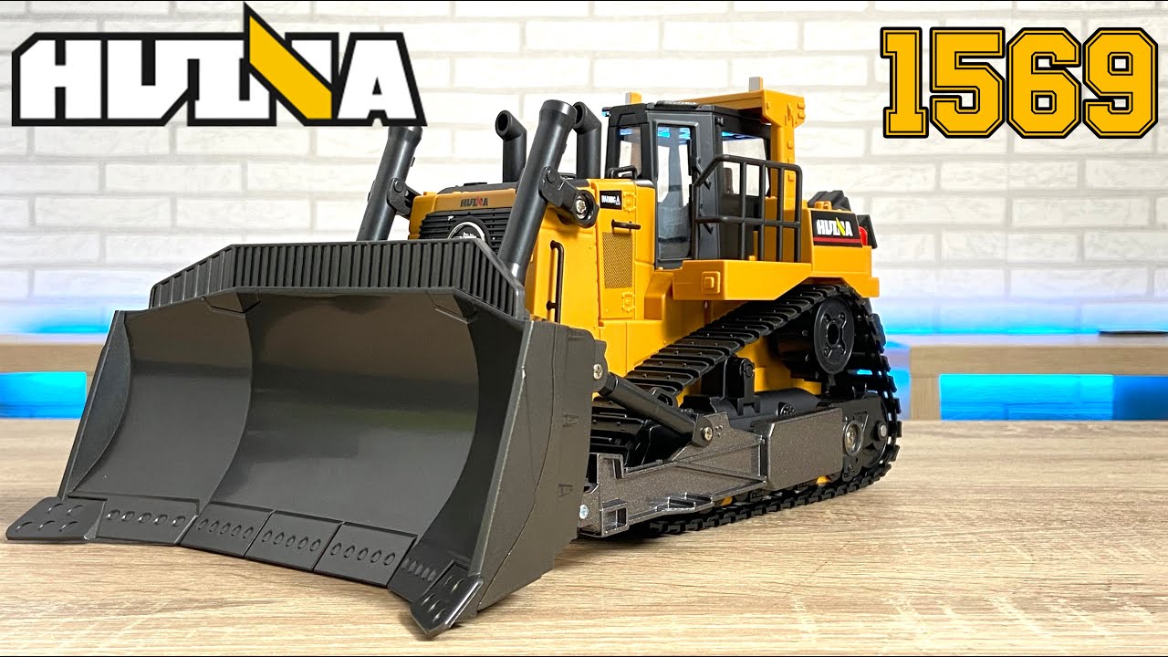 HUINA 1569 Bulldozer RC - Unboxing & Review - YouTube