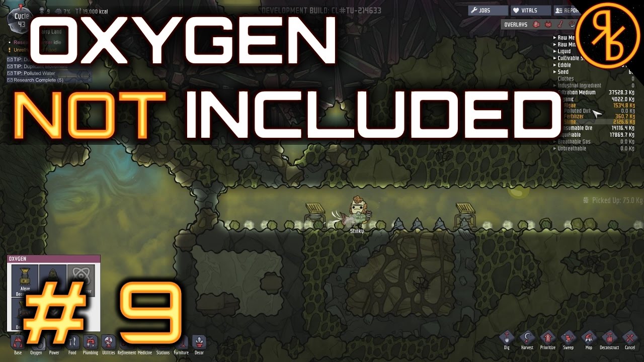 Oxygen Not Included # 9 | Exploring Slime World | Thermal Update - YouTube