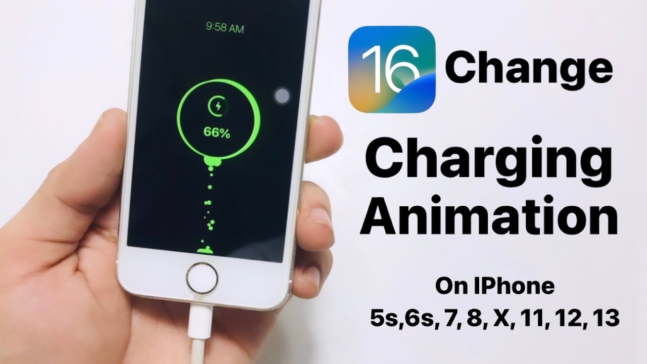 How to Change Charging Animation on Any iPhone! 5s, 6, 6s, 7, 8, X , 11 ...