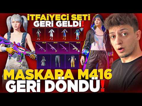OHA!! MASKARA M416 GERİ DÖNDÜ!! NADİR İTFAİYECİ SETİ VE CLUB OPEN SETİ!! | PUBG Mobile
