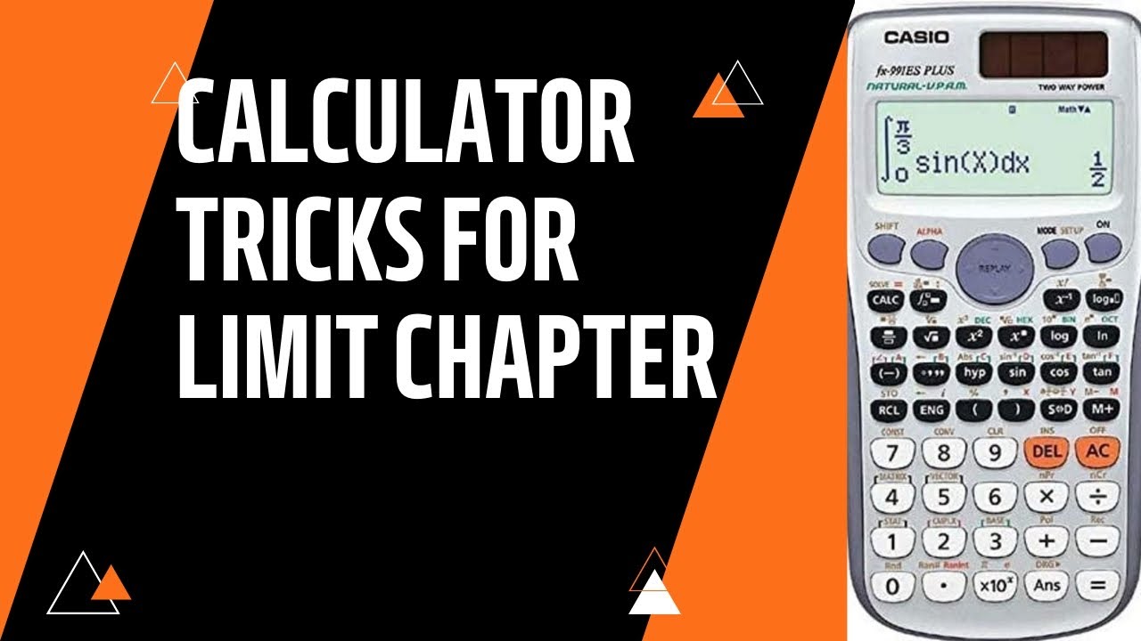 Best Calculator Tricks for solving Limit chapter / By Devkant # ...