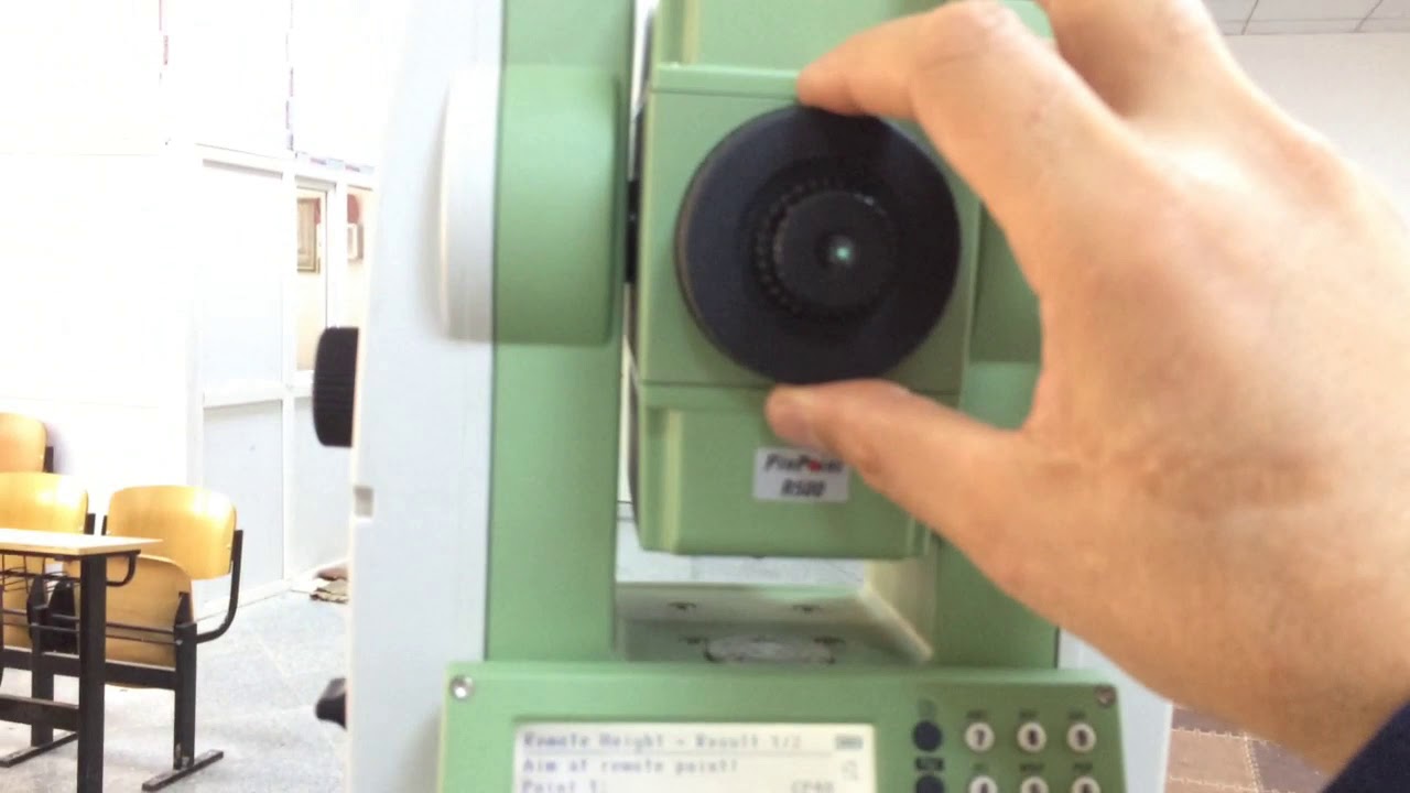 Total Station TS06 Plus lesson fifteen Remote Height - YouTube
