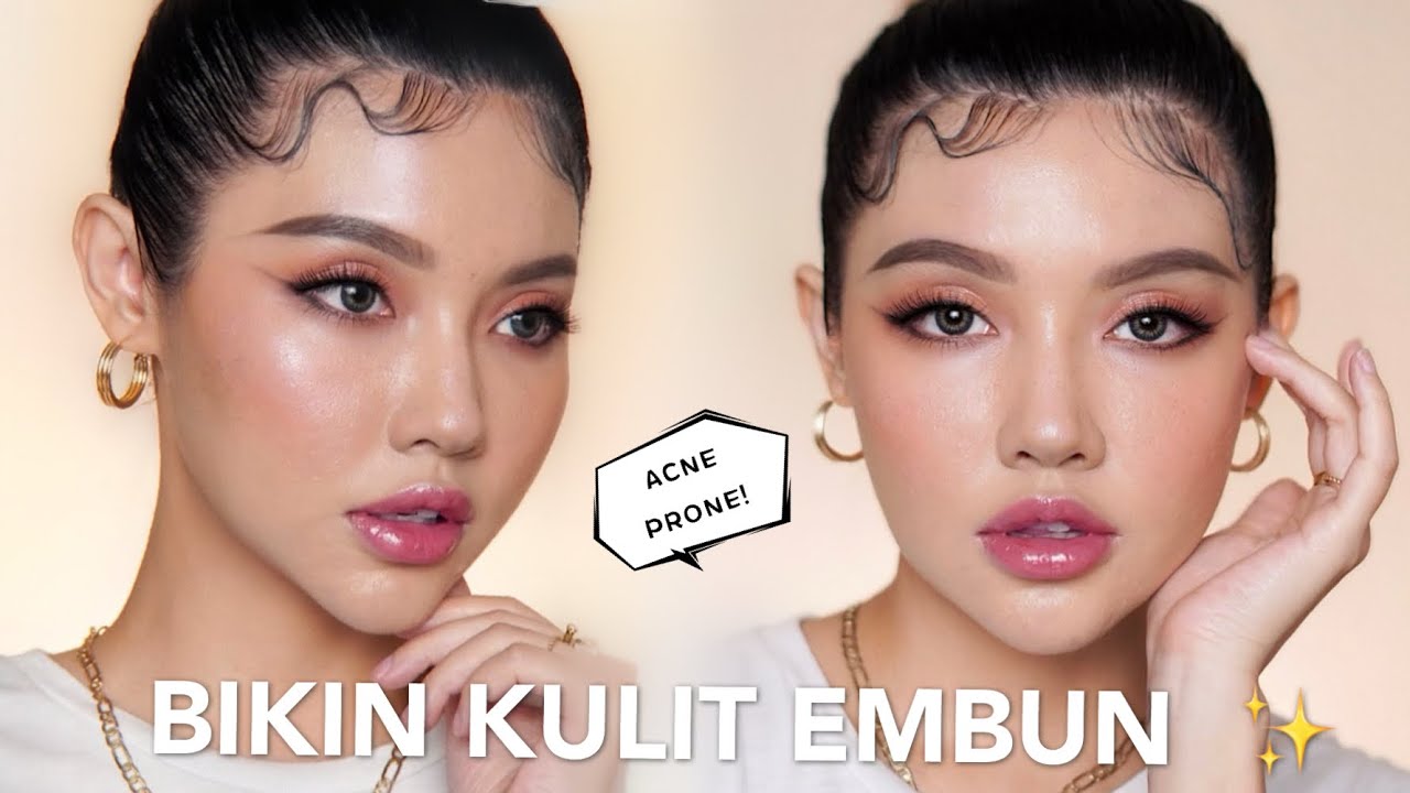 GLASS SKIN OR CLOUD SKIN EDITORIAL MAKEUP - YouTube