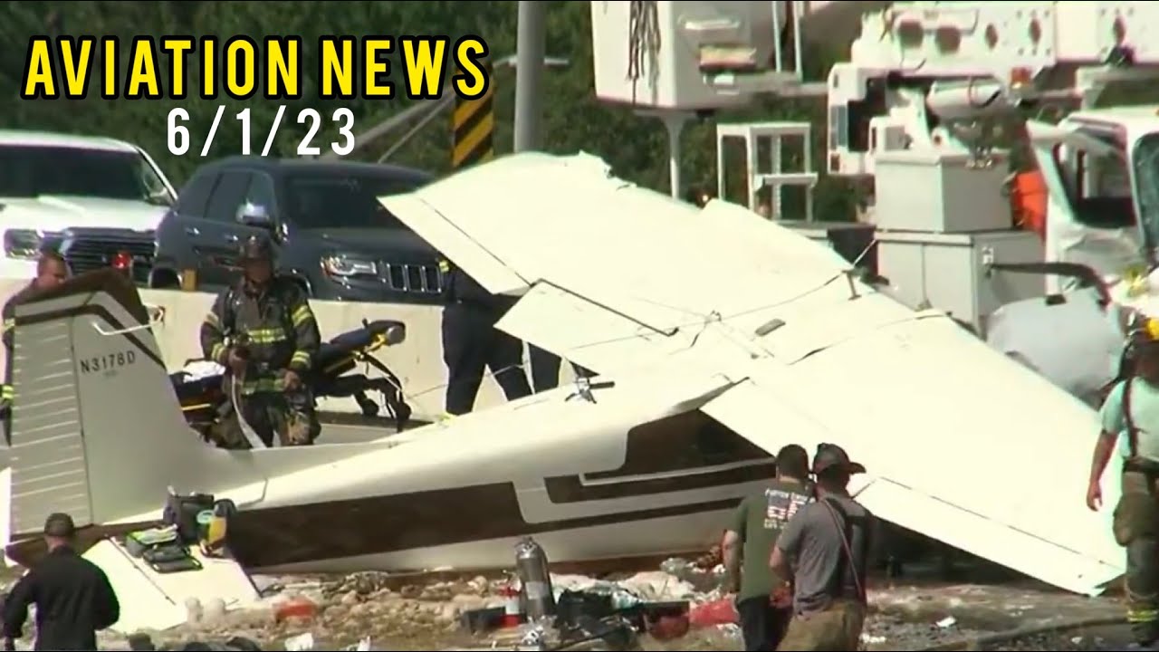 Cessna Skywagon hits Utility Truck and Much More - YouTube