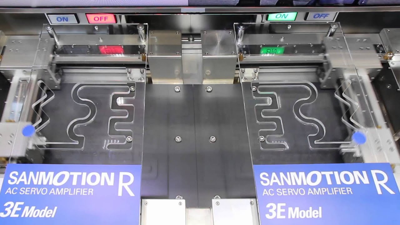 High Speed Positioning Demonstration - SANMOTION R 3E AC Servo Systems ...