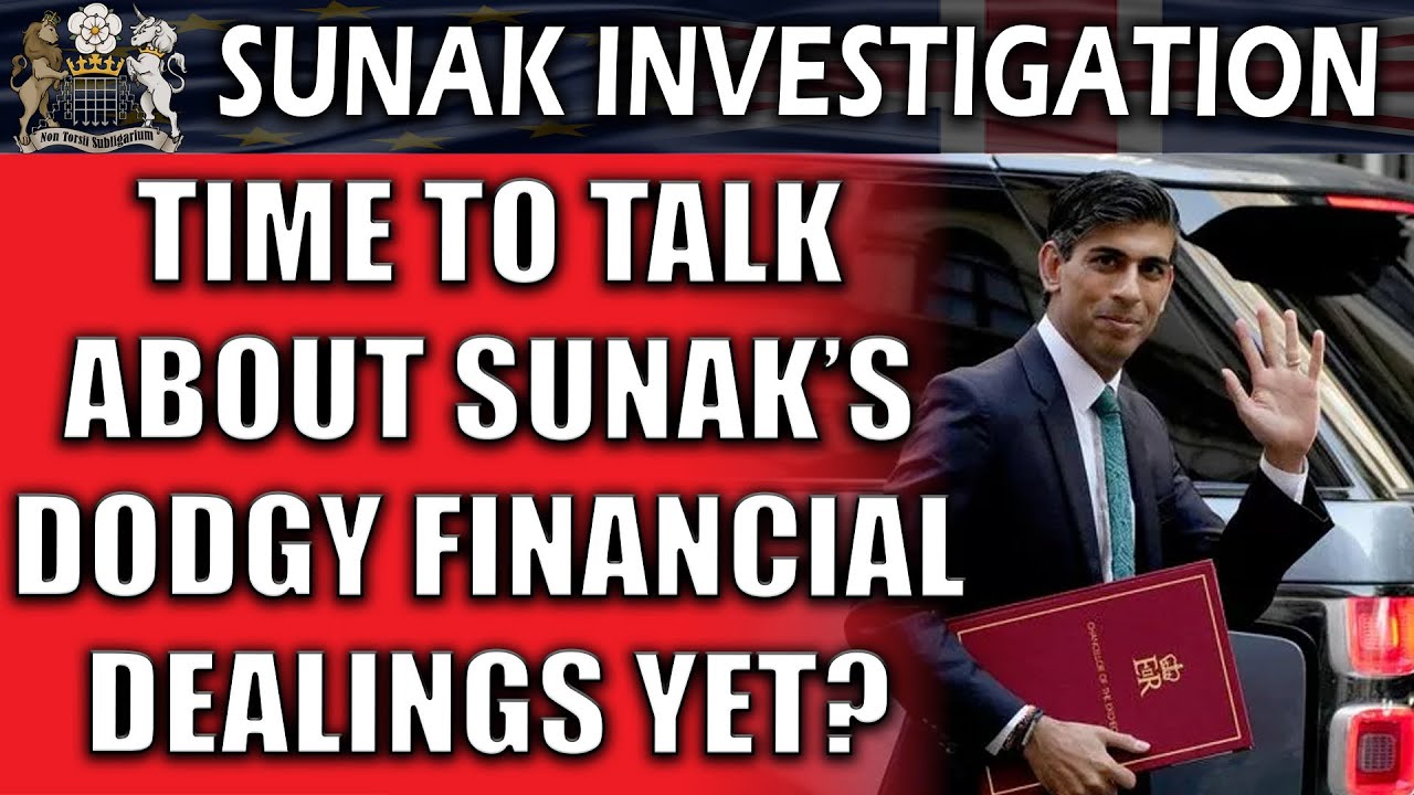 Time for the Spotlight on Sunak's Financial Dealings Now? - YouTube