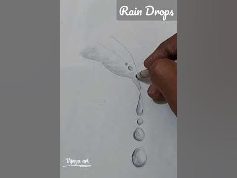 How to draw rain drops ||pencil shades|| August 28, 2021 - YouTube