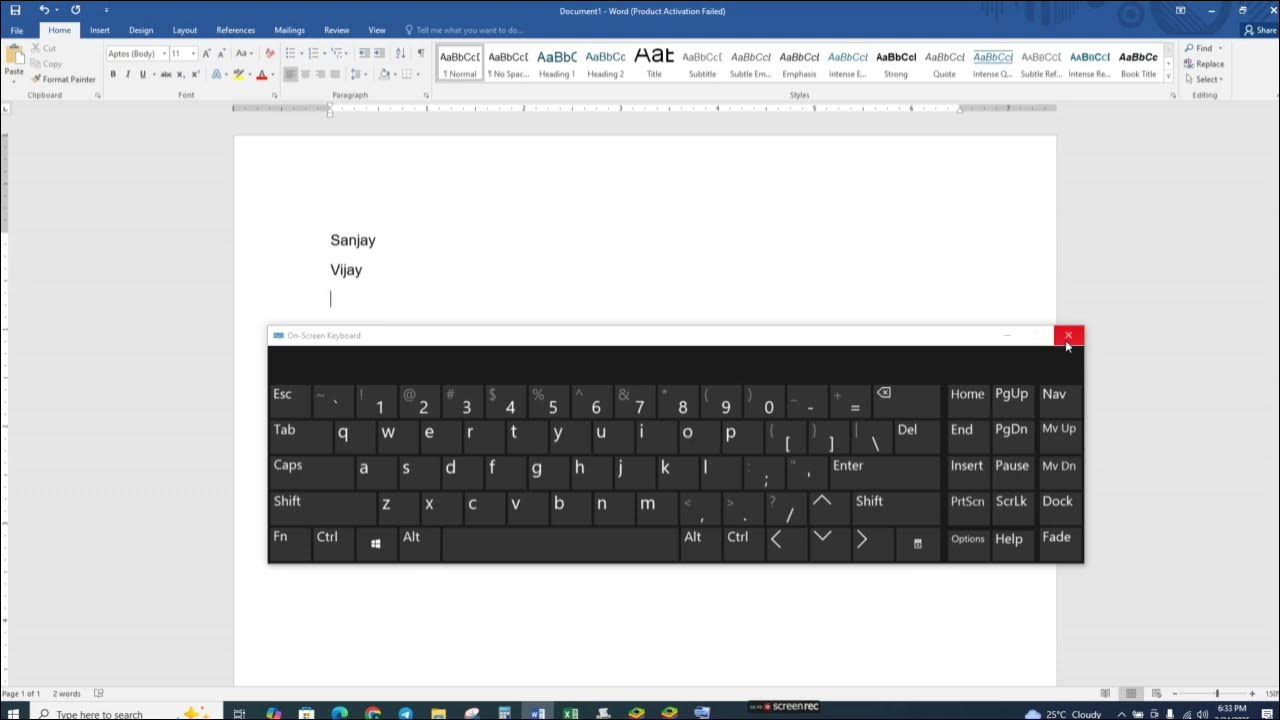 How to Enable On Screen Keyboard in Windows 10 | Simple Shortcut key to ...