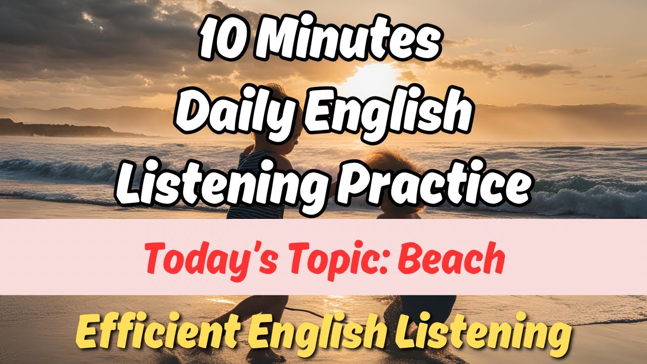 15 Minutes Common English Sentences Practice (Topic: Beaches ...