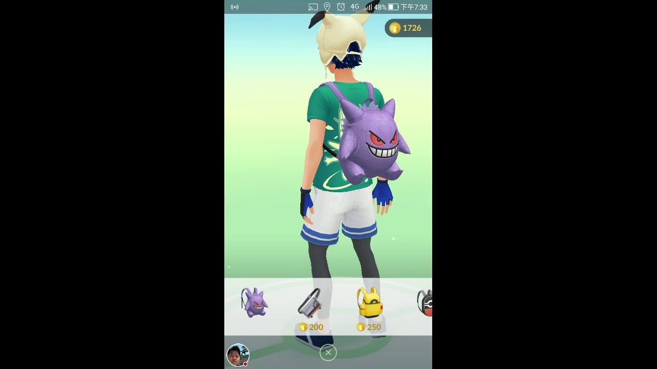 「Pokémon GO」250 耿鬼背包(≧∀≦)ゞ蠻好看的(๑¯∀¯๑) - YouTube