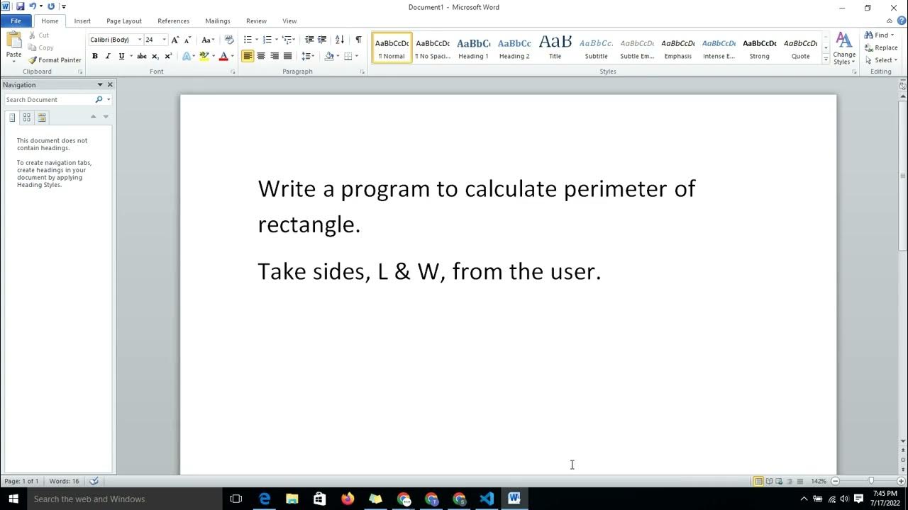Write a program to calculate perimeter of rectangle | C Programming ...