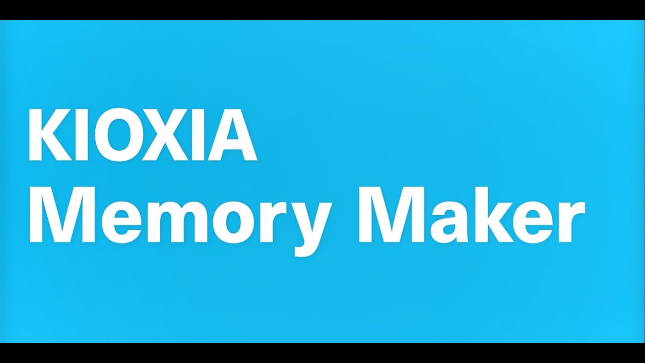 KIOXIA personal products line up -Memory Maker- (English) - YouTube