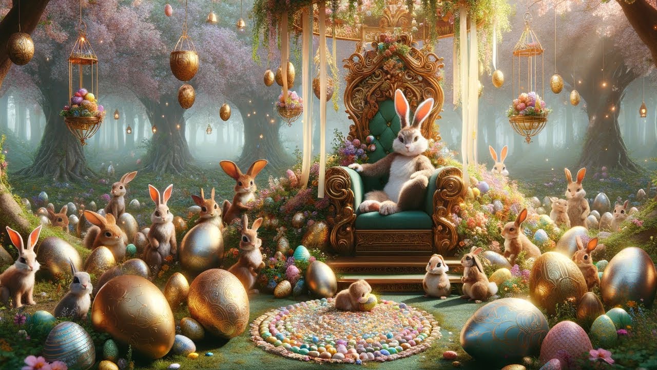 Easter Bunny Throne Scenes - Calm Inspiring Music Background Playlist ...