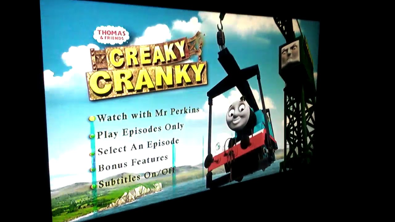 Thomas and friends creaky cranky DVD menu walkthrough - YouTube