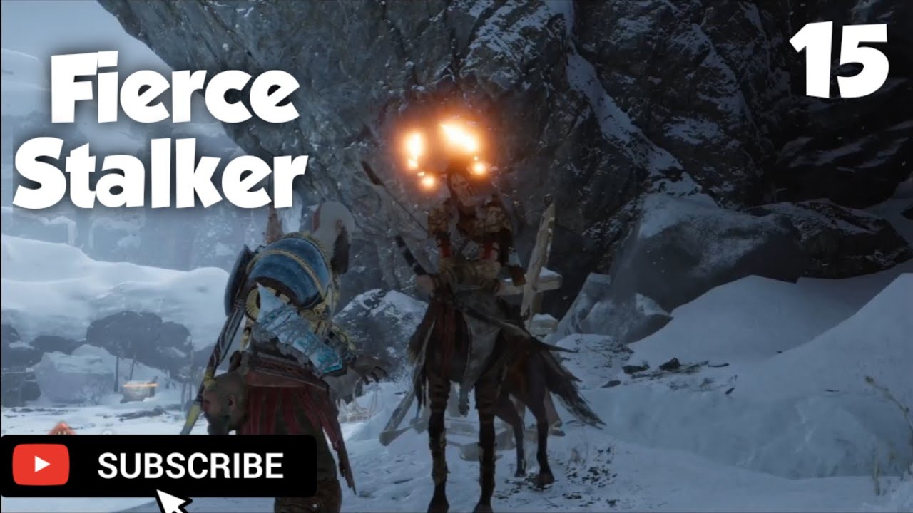 Kratos Fight " Fierce Stalker " God Of War Ragnarok - YouTube