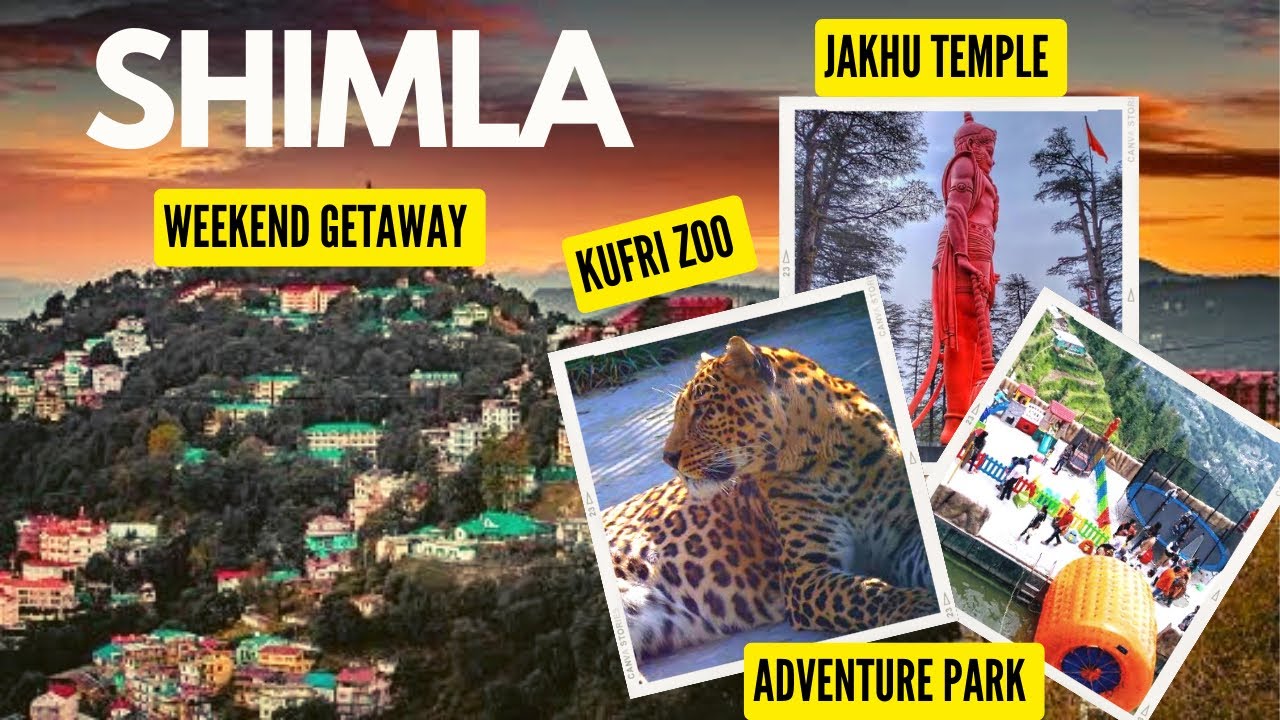 Shimla tourist places Jakhu temple,kufri zoo,adventure park, mall road ...