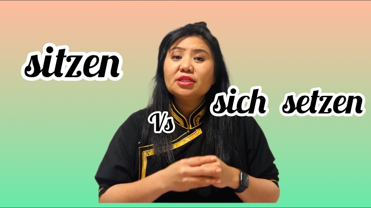 What is the difference between Sitzen vs Sich setzen - YouTube