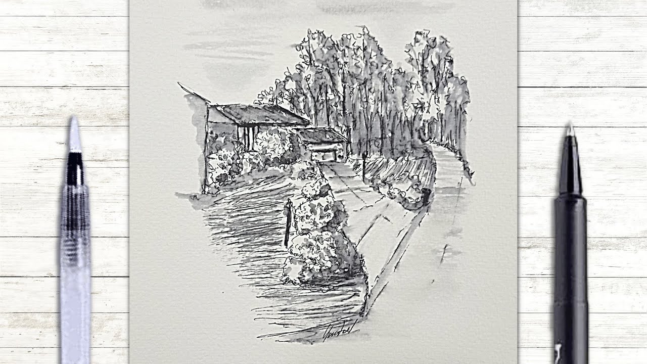USA: Easy and Fast Urban Sketching for Beginners - YouTube