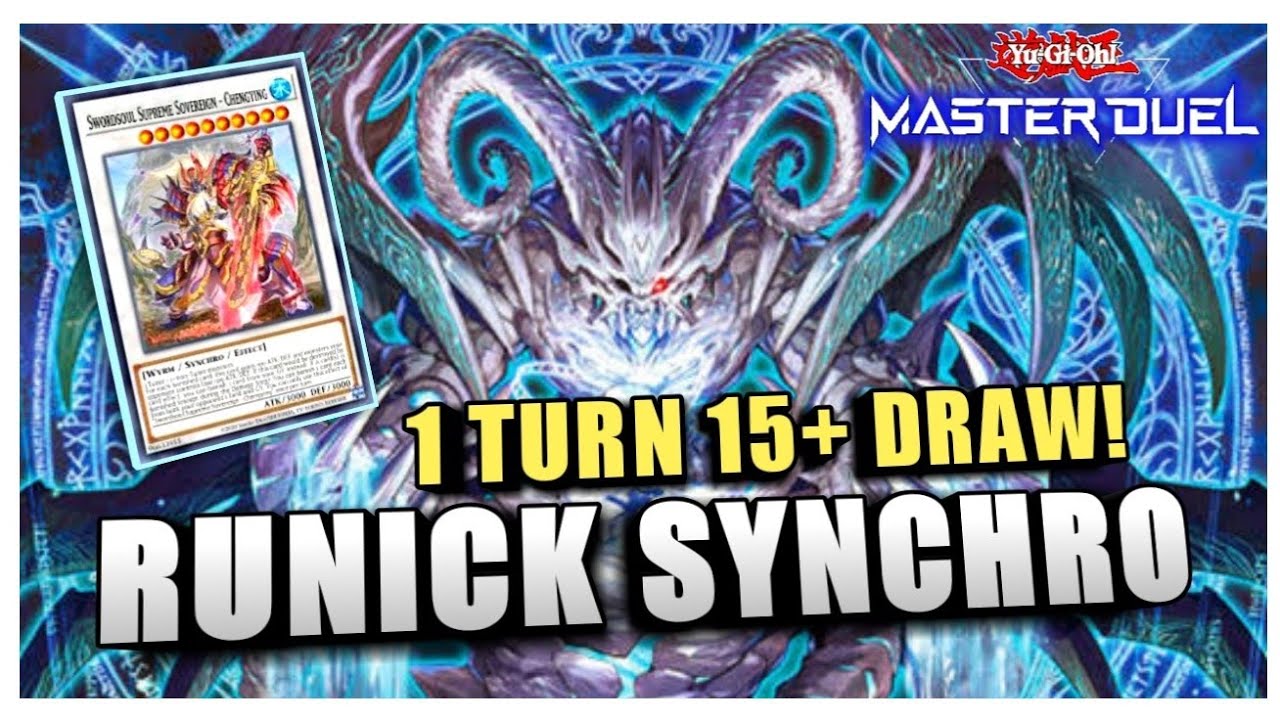 DRAW 15+ Cards in ONE TURN! RUNICK SYNCHRO Having Fun in DUELIST CUP ...
