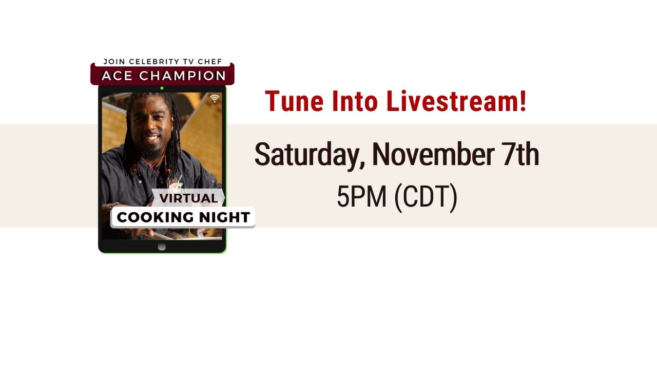 Chef Ace Champion and Bags of Hope - Cooking Demonstration - YouTube